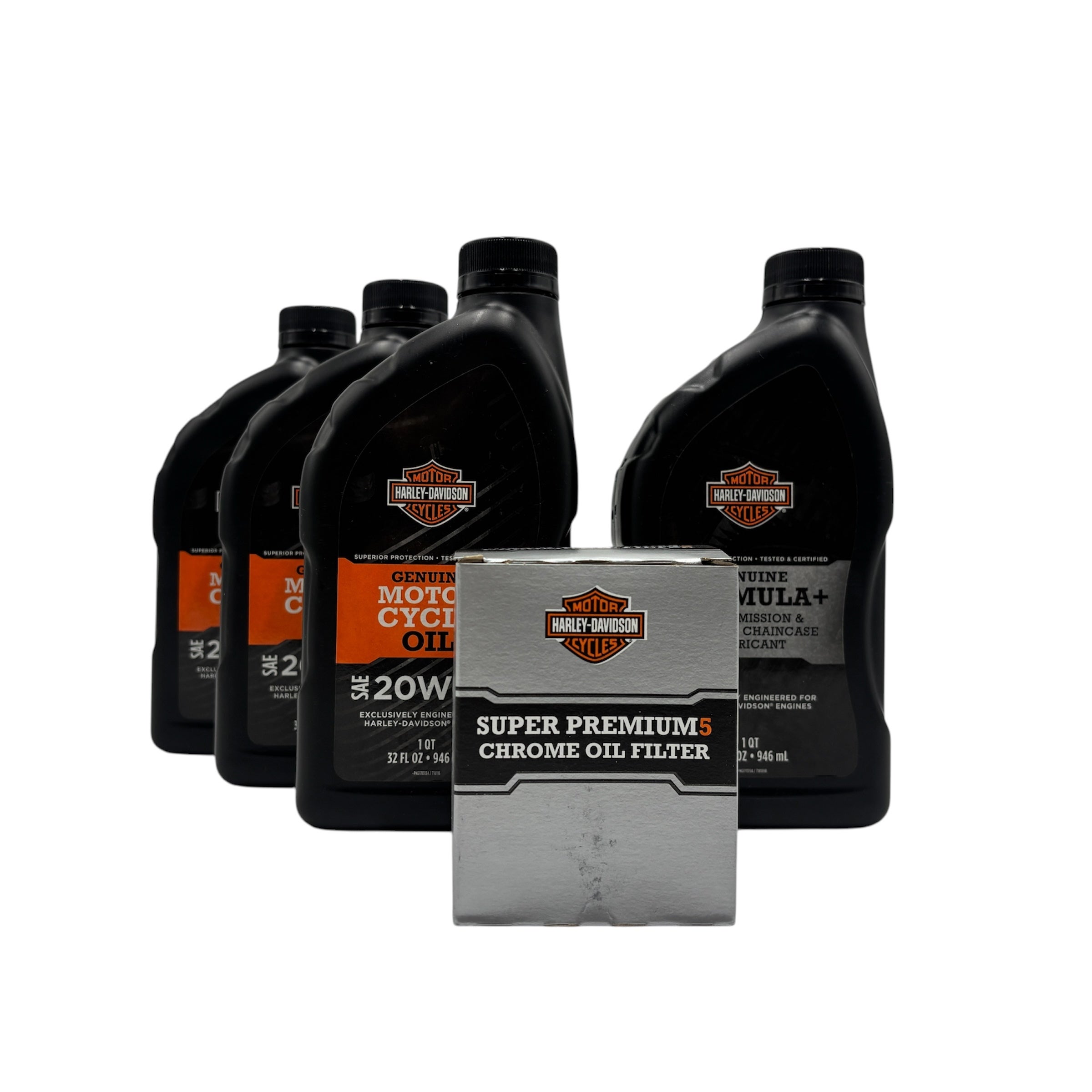 ハーレー純正オイルチェンジセット 62600007 x 3 62600004 x 1 62700297 x 1 | Vツインパーツ
